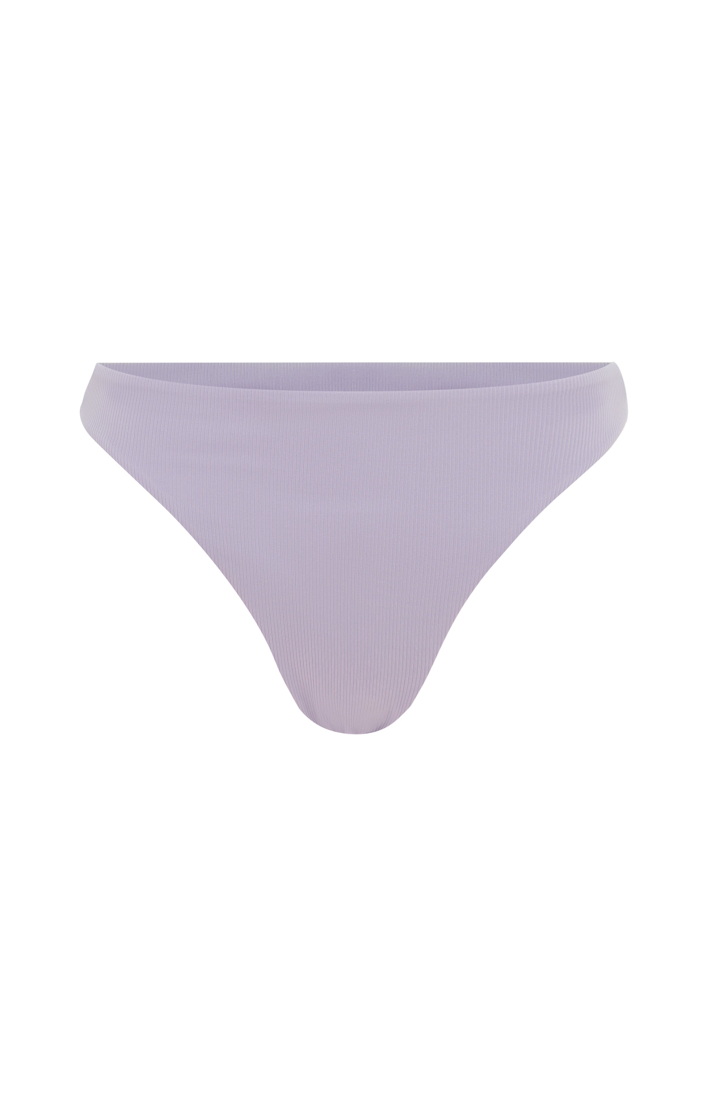 Faye | High-Cut Bikini - Lilac Rib | Sustainable Swimwear